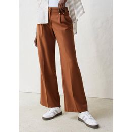 bonprix Wollhose mit Bundfalten, braun, Gr.48, Elegante Bundfaltenhose aus hochwertiger Wollmischung, aus Wolle