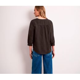 Street One Tunika-Bluse - Damen - Gr. 42 - dunkelbraun