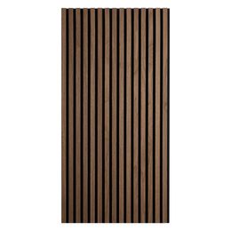 Homestyle4u Akustikpaneel, Braun, Holz, 60x120x2 cm, Tapeten & Wandverkleidungen, Akustikpaneele