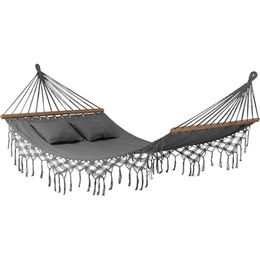 Outtec H&auml;ngematte, Grau, Textil, 2-Sitzer, Rechteckig, 200x1x150 cm, Gartenm&ouml;bel, H&auml;ngematten