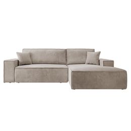 Selsey Ecksofa, Beige, Textil, L-Form, 267x167 cm, Wohnzimmer, Sofas & Couches, Wohnlandschaften, Ecksofas