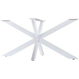 CLP Tischbein, Wei&szlig;, Metall, 150x71x78 cm, Esszimmer, Tische, Esstische, Tischsysteme