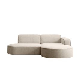 Kaiser M&ouml;bel Ecksofa, Beige, Textil, 4-Sitzer, L-Form, 236x165 cm, Reach, Wohnzimmer, Sofas & Couches, Wohnlandschaften, Ecksofas