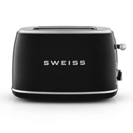 Sweiss Toaster, Schwarz, Metall, 54.8x12.9x22 cm, K&uuml;chenger&auml;te, Toaster
