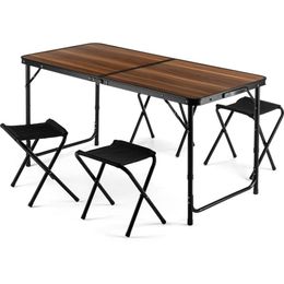 Outtec Gartenset, Braun, Metall, 5, Rechteckig,rechteckig, U-Form, Gartenm&ouml;bel, Gartenm&ouml;bel-Sets