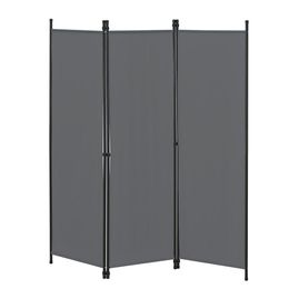 [en.casa] Sichtschutz, Dunkelgrau, Metall, 150x2 cm, Sonnen- & Sichtschutz, Sichtschutz Garten, Sichtschutzz&auml;une