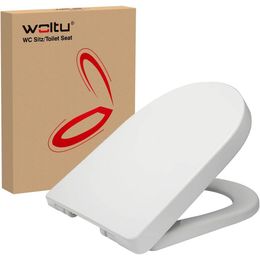 WOLTU Toilettendeckel, Wei&szlig;, Kunststoff, 36x2.51x45 cm, Badezimmer, WC Ausstattung, WC Sitze