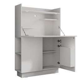 VICCO Sekret&auml;r, Wei&szlig;, Holzwerkstoff, 6 F&auml;cher, Rechteckig, 85x118.9x27 cm, Arbeitszimmer, Schreibtische, Sekret&auml;re