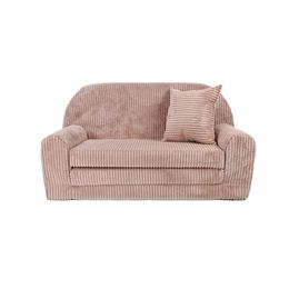 Fortisline Kindersofa, Altrosa, Textil, Uni, Rund, 78x45x104 cm, Oeko-Tex&reg; Standard 100, Kinder- & Jugendzimmer, Kinderm&ouml;bel, Kindersitzm&ouml;bel & -tische, Kindersessel & -sofas