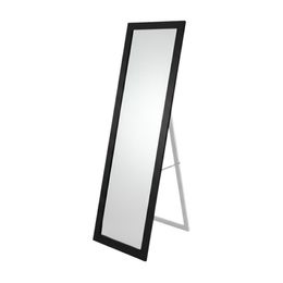 Edaxo Standspiegel, Schwarz, Glas, 37x127x2 cm, Spiegel, Standspiegel