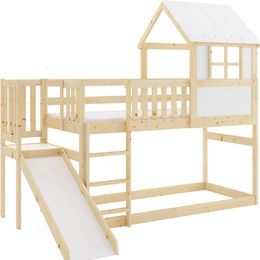 Interbeds Hochbett, Kiefer, Holz, 90x200 cm, Kinder- & Jugendzimmer, Kinderm&ouml;bel, Kinderbetten, Hochbetten