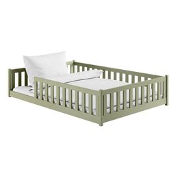 Kids Collective Bodenbett, Olivgr&uuml;n, Holz, 140x200 cm, Kinder- & Jugendzimmer, Kinderm&ouml;bel, Kinderbetten, Kindereinzelbetten