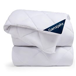 Blumtal Ganzjahresdecke, Wei&szlig;, Textil, F&uuml;llung: Polyester, Rechteckig, 200x220 cm, Oeko-Tex&reg; Standard 100, Schlaftextilien, Bettdecken, 4 Jahreszeiten Bettdecken