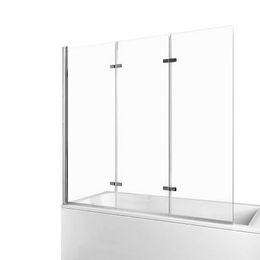 Emke Badewannenaufsatz, Transparent, Glas, Rechteckig, 130x140 cm, Badezimmer, Baden & Duschen, Badewannenaufsatz