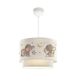 lux.pro H&auml;ngeleuchte, Wei&szlig;, Textil, 30x70x30 cm, Lampen & Leuchten, Innenbeleuchtung, Kinderzimmerlampen
