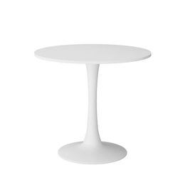VICCO Esstisch, Wei&szlig;, Holzwerkstoff, Rund, 80x73x80 cm, Esszimmer, Tische, Esstische