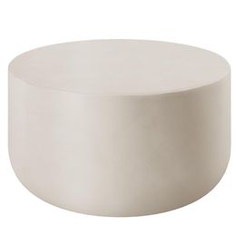 TecTake Couchtisch, Beige, Keramik, Rund, 80x39.5x80 cm, Wohnzimmer, Wohnzimmertische, Couchtische