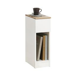 sobuy Nachttisch, Wei&szlig;, Holzwerkstoff, 20x60x35 cm, Schlafzimmer, Nachttische