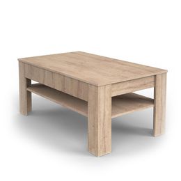 VICCO Couchtisch, Sonoma Eiche, Holzwerkstoff, 1 F&auml;cher, 1 Schubladen, Rechteckig,Rechteckig, 92.2x48x65 cm, Wohnzimmer, Wohnzimmertische, Couchtische