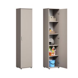 Home Collective Mehrzweckschrank, Kaschmir, Holzwerkstoff, 40x184x35 cm, Waschk&uuml;che, Mehrzweckschr&auml;nke