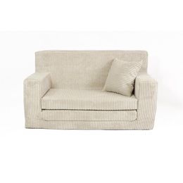Fortisline Kindersofa, Beige, Textil, Uni, Quadratisch, 83x47x43 cm, Oeko-Tex&reg; Standard 100, Kinder- & Jugendzimmer, Kinderm&ouml;bel, Kindersitzm&ouml;bel & -tische, Kindersessel & -sofas