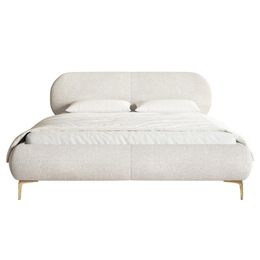 Selsey Polsterbett, Creme, Metall, 160x200 cm, Schlafzimmer, Betten, Polsterbetten