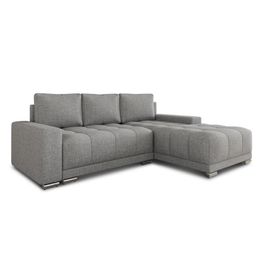 Sofnet Ecksofa, Grau, Textil, 5-Sitzer, L-Form,Rechteckig, 255x180 cm, Wohnzimmer, Sofas & Couches, Wohnlandschaften, Ecksofas