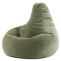Icon Sitzsack, Hellgr&uuml;n, Textil, 200 L, 1-Sitzer, Freiform, 82x76x82 cm, Hergestellt in Deutschland, Wohnzimmer, Hocker, Sitzs&auml;cke, XXL Sitzs&auml;cke