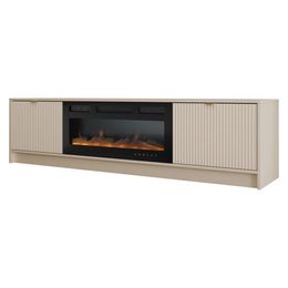 Mirjan24 Tv-Lowboard, Sand, Holzwerkstoff, Rechteckig,Rechteckig, 182x48x40 cm, Wohnzimmer, Wohnw&auml;nde, Lowboards, Lowboards stehend