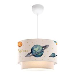 lux.pro H&auml;ngeleuchte, Wei&szlig;, Textil, 30x70x30 cm, Lampen & Leuchten, Innenbeleuchtung, Kinderzimmerlampen