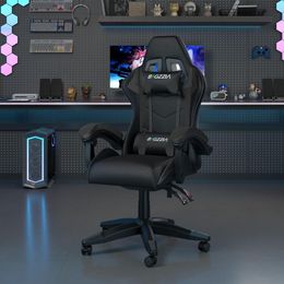 Rattrix Gamingstuhl, Schwarz, Leder, 29x59x79 cm, Kinder- & Jugendzimmer, Jugendm&ouml;bel, Gamingst&uuml;hle