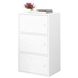 Muvu Standregal, Wei&szlig;, Holz, 40x78x30 cm, Waschk&uuml;che, Mehrzweckschr&auml;nke