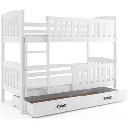 Interbeds Etagenbett, Wei&szlig;, Holz, Kiefer, Rechteckig, 90x200 cm, Kinder- & Jugendzimmer, Kinderm&ouml;bel, Kinderbetten, Etagenbetten