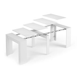 Dmora Tisch, Wei&szlig;, Holzwerkstoff, 90x78x51 cm, Wohnzimmer, Wohnzimmertische, Konsolentische