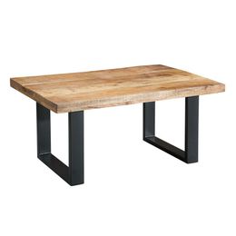 Riess Ambiente riess-ambiente Couchtisch, Braun, Schwarz, Holz, Holz, Metall, Metall, Rechteckig, 100x46x60 cm, Wohnzimmer, Wohnzimmertische, Couchtische
