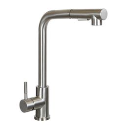 ZMH K&uuml;chenarmatur, Silber, Metall, 5x36x25 cm, Keramikkartusche, K&uuml;chen, K&uuml;chenausstattung, K&uuml;chenarmaturen