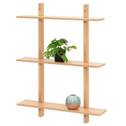Regal, Beige, Holz, 15x80x60 cm, Wohnzimmer, Regale, Wandregale