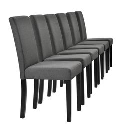 [en.casa] Esszimmerstuhl-Set, Grau, Holz, 43x89x54 cm, Esszimmer, St&uuml;hle, Esszimmerst&uuml;hle, Vierfu&szlig;st&uuml;hle