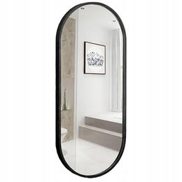 Muvu Wandspiegel, Schwarz, Glas, 40x75x5 cm, Spiegel, Wandspiegel