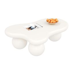 Flieks Couchtisch, Wei&szlig;, Holz, 45.09x30.48x53.34 cm, Wohnzimmer, Wohnzimmertische, Couchtische