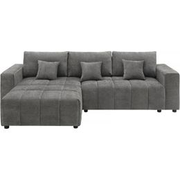 Habitat Garten Ecksofa, Grau, Textil, 271x181 cm, Wohnzimmer, Sofas & Couches, Wohnlandschaften, Ecksofas
