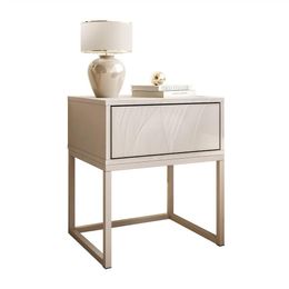 Lookway Nachttisch, Kaschmir, Holzwerkstoff, 45x52x37 cm, Schlafzimmer, Nachttische