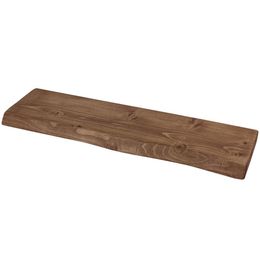 Moon Tree Wandregal, Rotbraun, Holz, 50x3.8x22 cm, Wohnzimmer, Regale, Wandregale