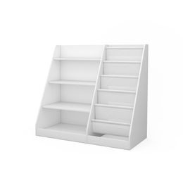 VICCO Kinderregal, Wei&szlig;, Holzwerkstoff, 9 F&auml;cher, Rechteckig, 90x80.5x40 cm, Kinder- & Jugendzimmer, Kinderm&ouml;bel, Kinderregale