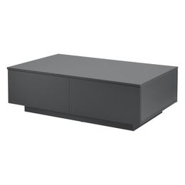 [en.casa] Couchtisch, Grau, Holzwerkstoff, 95x31x60 cm, Wohnzimmer, Wohnzimmertische, Couchtische