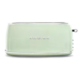 Sweiss Toaster, Gr&uuml;n, Metall, 41x18.2x20 cm, K&uuml;chenger&auml;te, Toaster