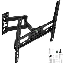 TecTake Tv-Wandhalterung,, Schwarz, Metall, Rechteckig, 8.1x43x44.5 cm, Wohnzimmer, TV M&ouml;bel, TV-Wandhalterung