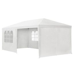 Juskys Partyzelt, Wei&szlig;, Metall, 300x250x600 cm, Sonnen- & Sichtschutz, Pavillons & Pergolas