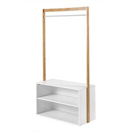 Calicosy Garderobenst&auml;nder, Wei&szlig;, Holz, 40x171x11 cm, Garderobe, Garderobenst&auml;nder