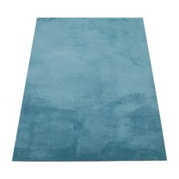 Paco Home Kurzflorteppich, T&uuml;rkis, Textil, Rechteckig, 100x200 cm, strapazierf&auml;hig, f&uuml;r Fu&szlig;bodenheizung geeignet, Teppiche & B&ouml;den, Teppiche